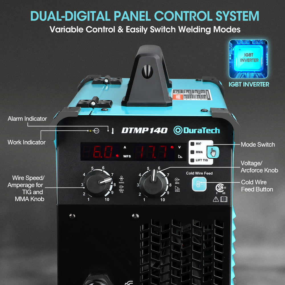 DURATECH 120V 4-in-1 Multifunctional Welder, IGBT Inverter Portable We