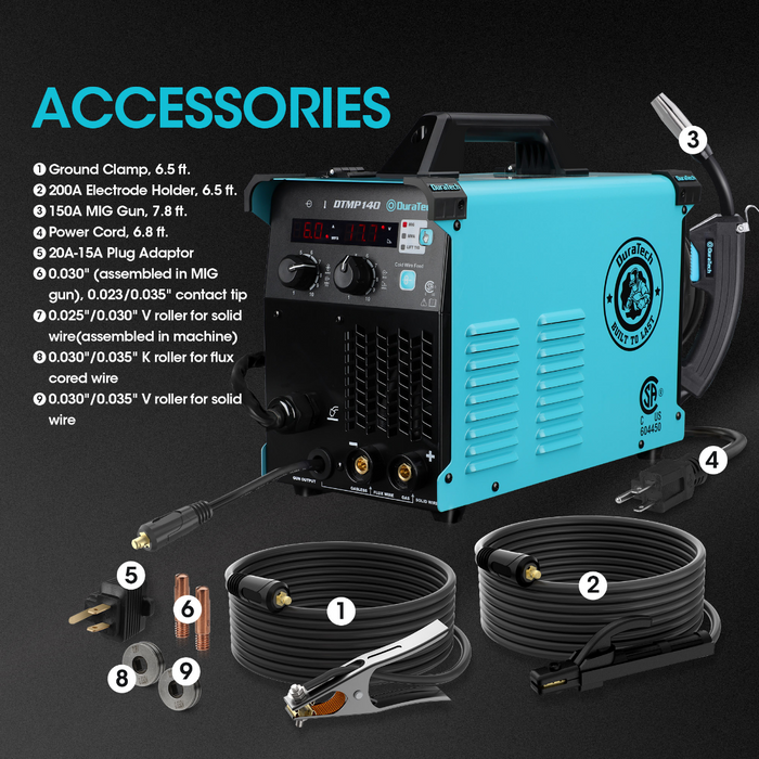 DURATECH 120V 4-in-1 Multifunctional Welder, IGBT Inverter Portable We