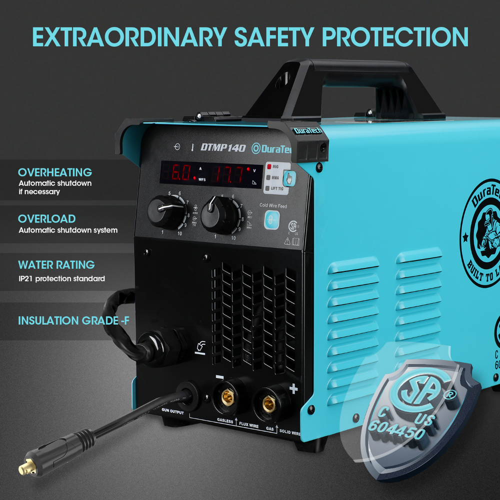 DURATECH 120V 4-in-1 Multifunctional Welder, IGBT Inverter Portable We